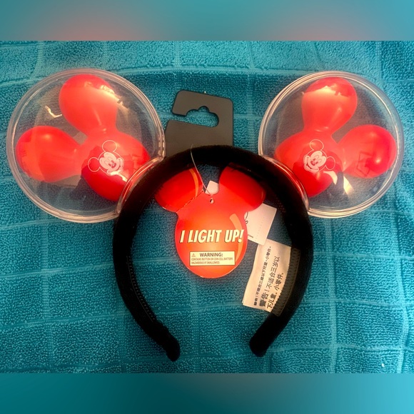 Disney | Accessories | Disney Mickey Mouse Light Up Ears Headband ...